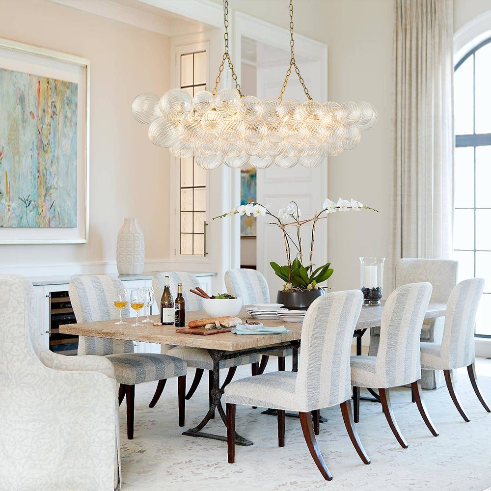 Bubble Chandeliers | Chandelieria, Linear Chandelier, Globe Pendant ...
