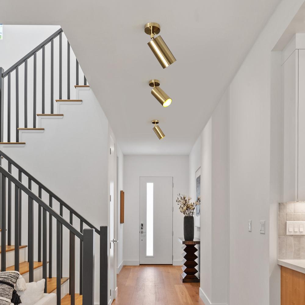 Modern Brass Spotlight Single Track Lighting | Chandelierias, Brass ...